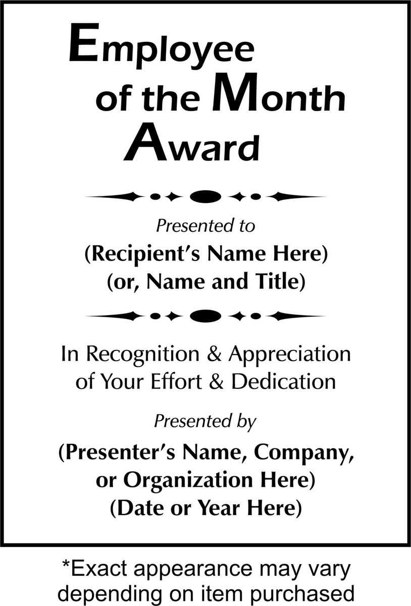 Employee of the Month Acrylic – Half Price Awards
