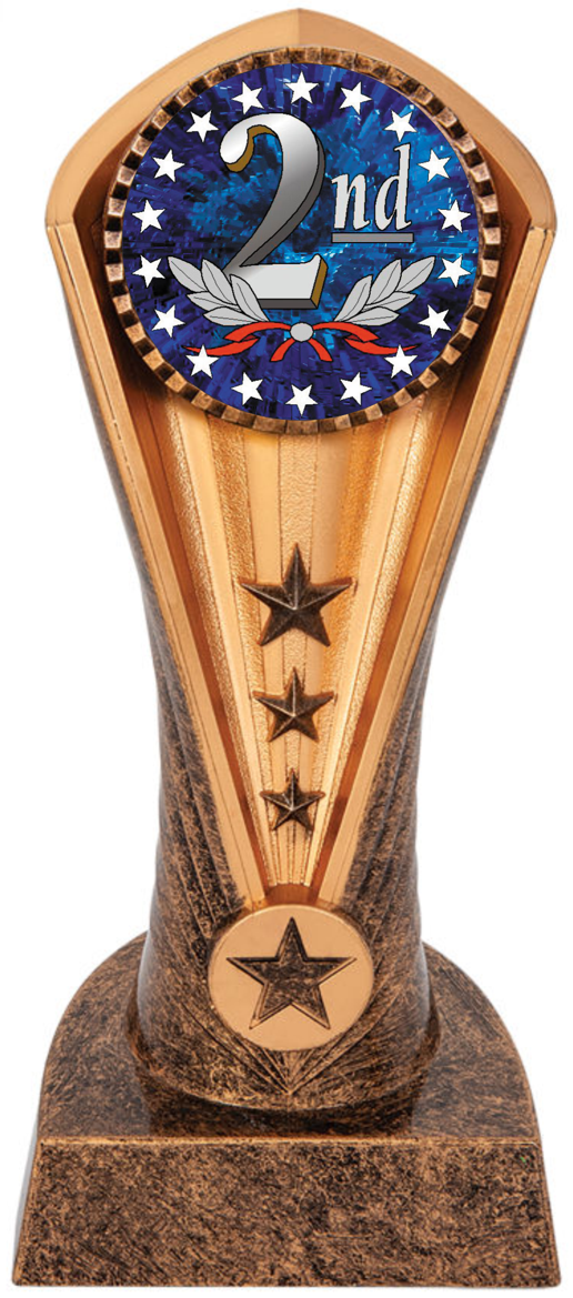 2nd Place Trophy, Cobra Style Resin – Half Price Awards