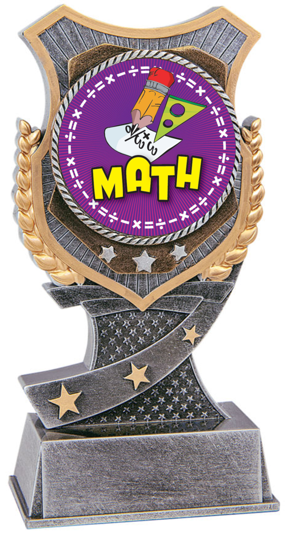 Math Trophy, Shield Style – Half Price Awards