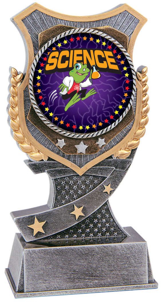 Science Trophy, Shield Style – Half Price Awards