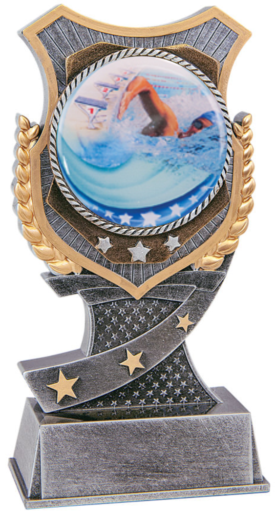 Swimming Trophy, Shield Style – Half Price Awards